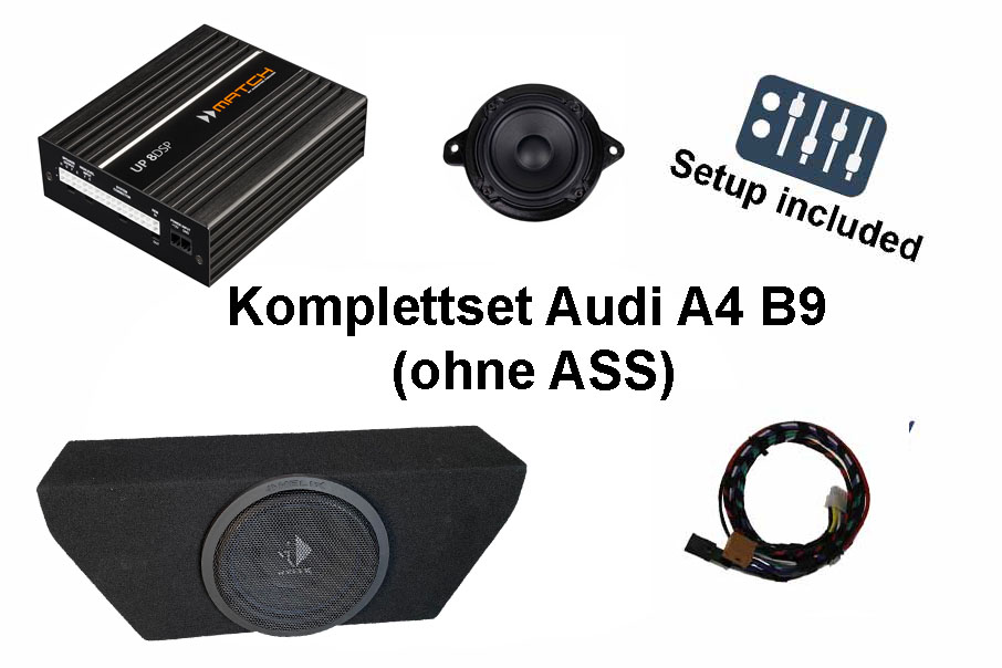 Audi A4 (B9) mit Standardsound | 8-Kanal DSP Soundupgrade | Subwoofer ...